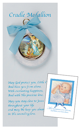 Assorted Color Baby Cradle Set – Plastic Medallion & Card – Carlo ...