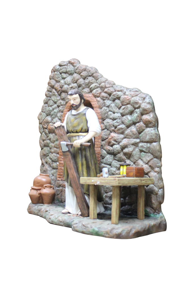 STSP9648 15″ St Joseph The Carpenter Resin Statue – Carlo Catholic ...